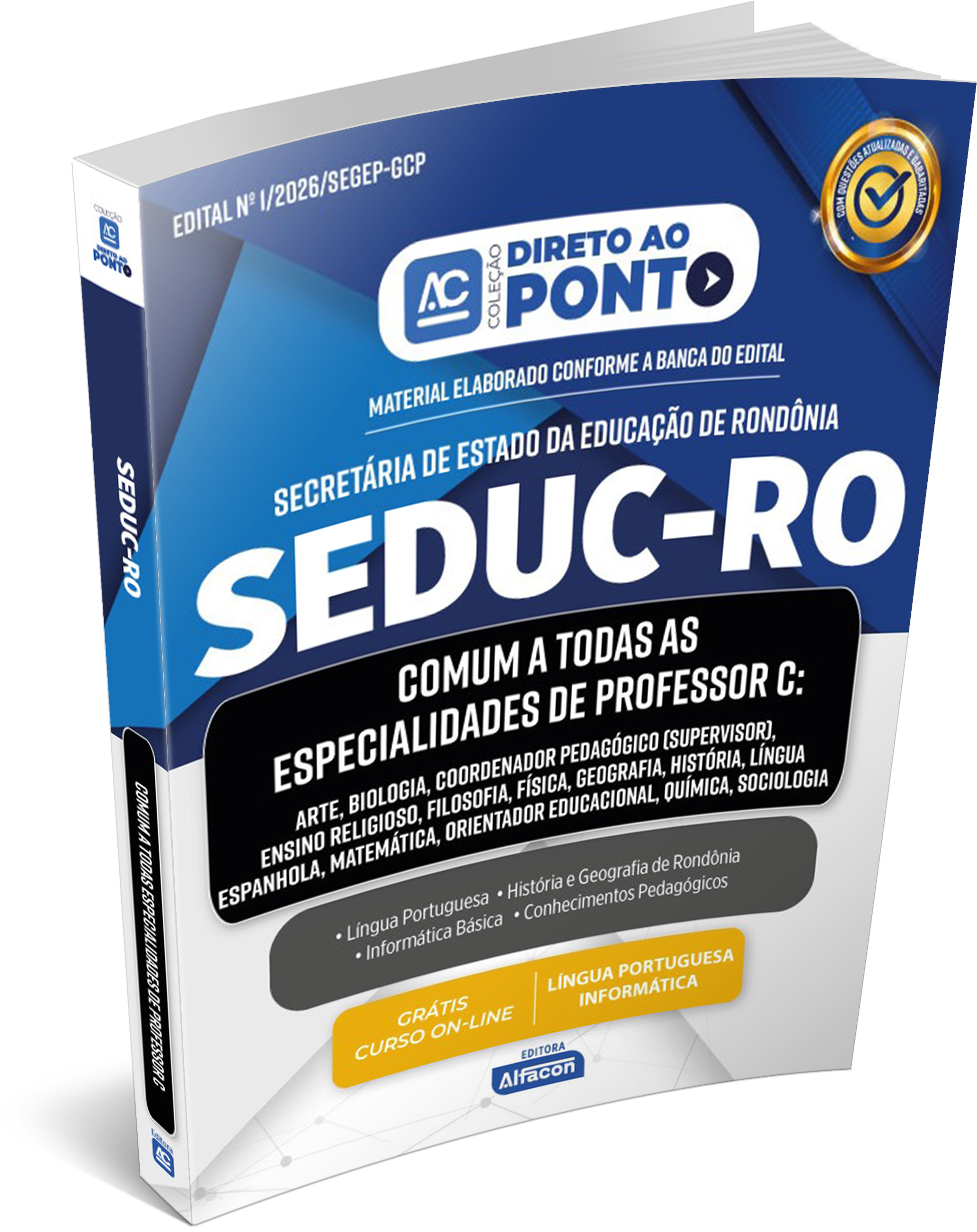 SEDUC RO Professor | Conteúdos Comuns Todas Especialidades